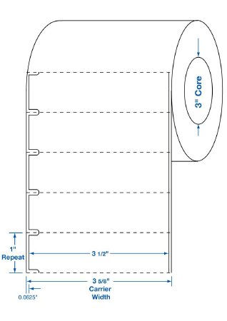 Medline Blank Label Centurion® Laboratory Use White Paper 1 X 3-1/2 In ...